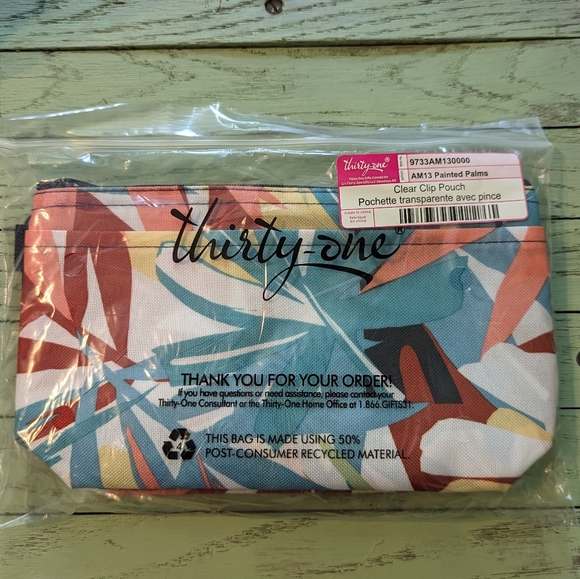 thirty-one | Bags | New Thirtyone Clear Clip Pouch | Poshmark